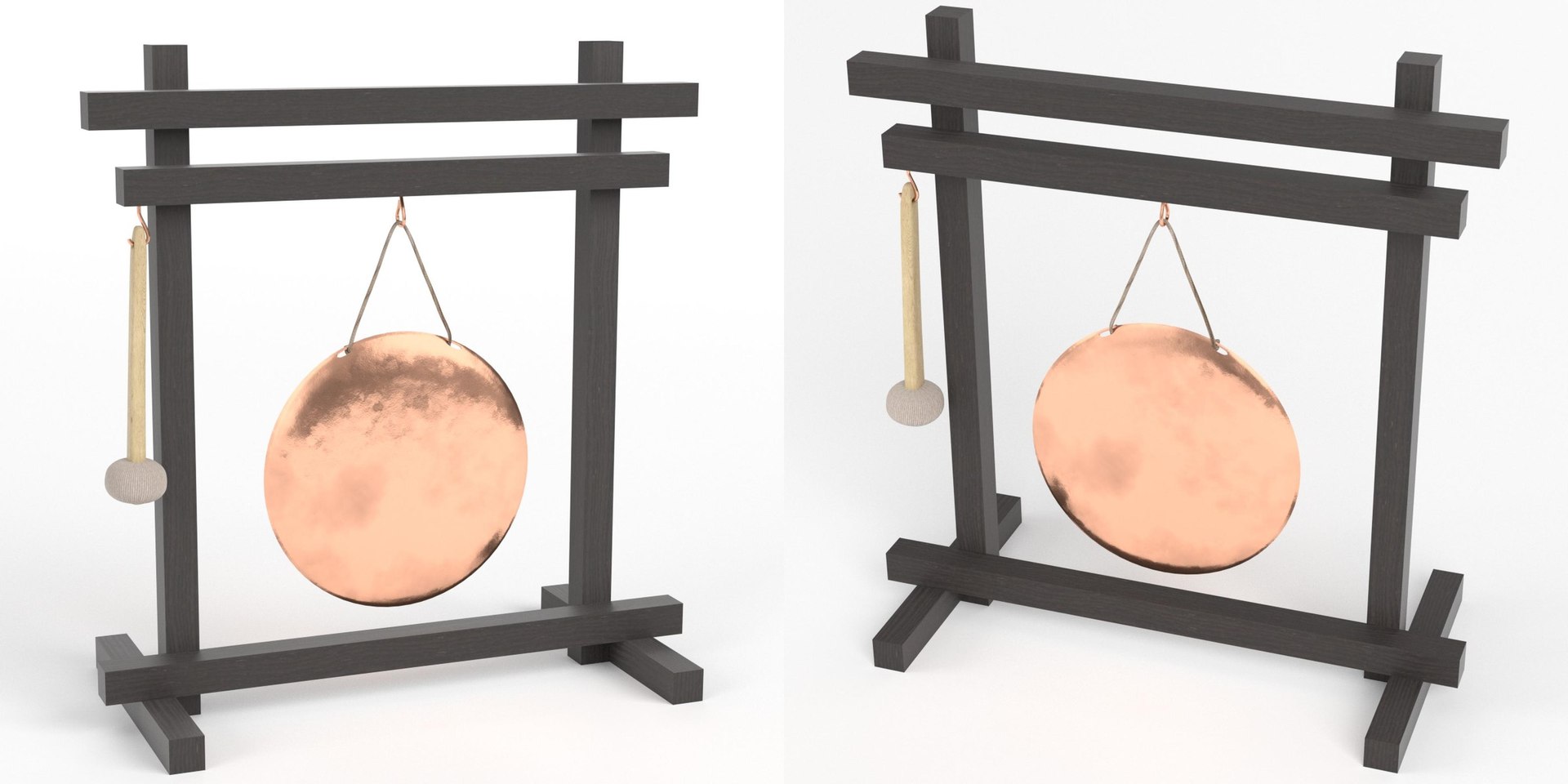 3D Gong Ready Model - TurboSquid 1450306