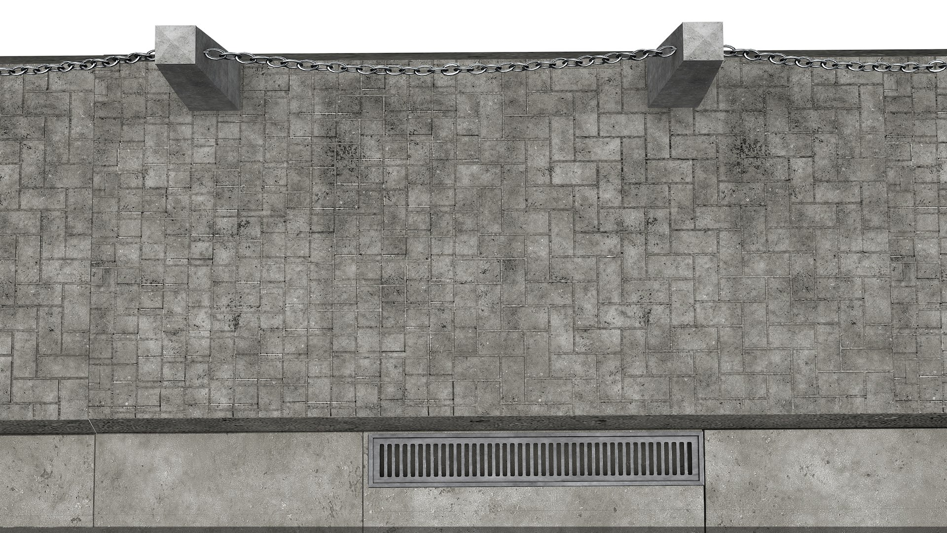 3D Pavement Road Set - TurboSquid 1746875