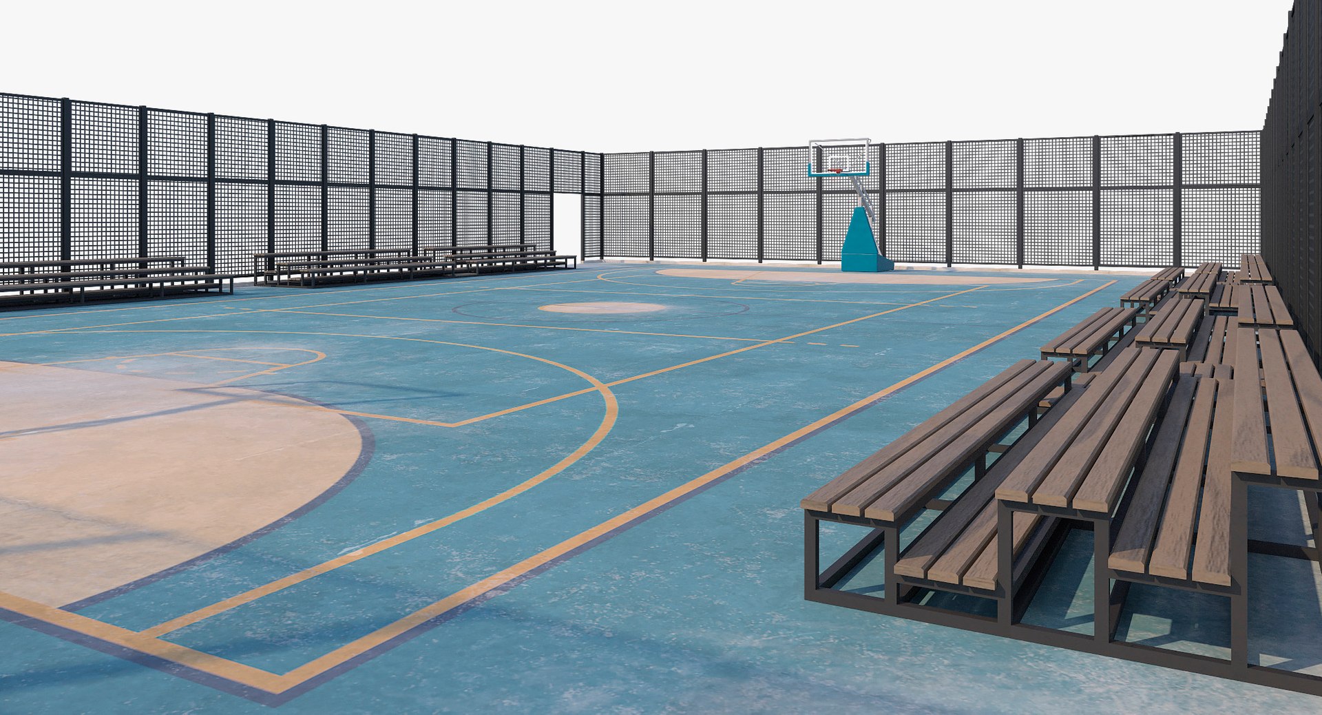 3D Court Basketball - TurboSquid 1537049