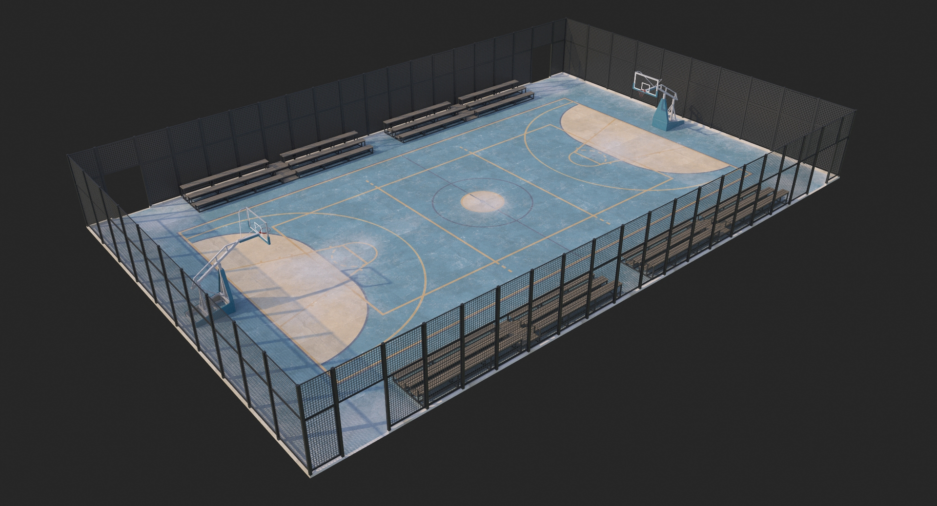 3D Court Basketball - TurboSquid 1537049