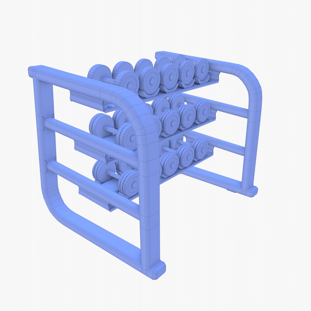3D Dumbbell Rack V1 - TurboSquid 2028867