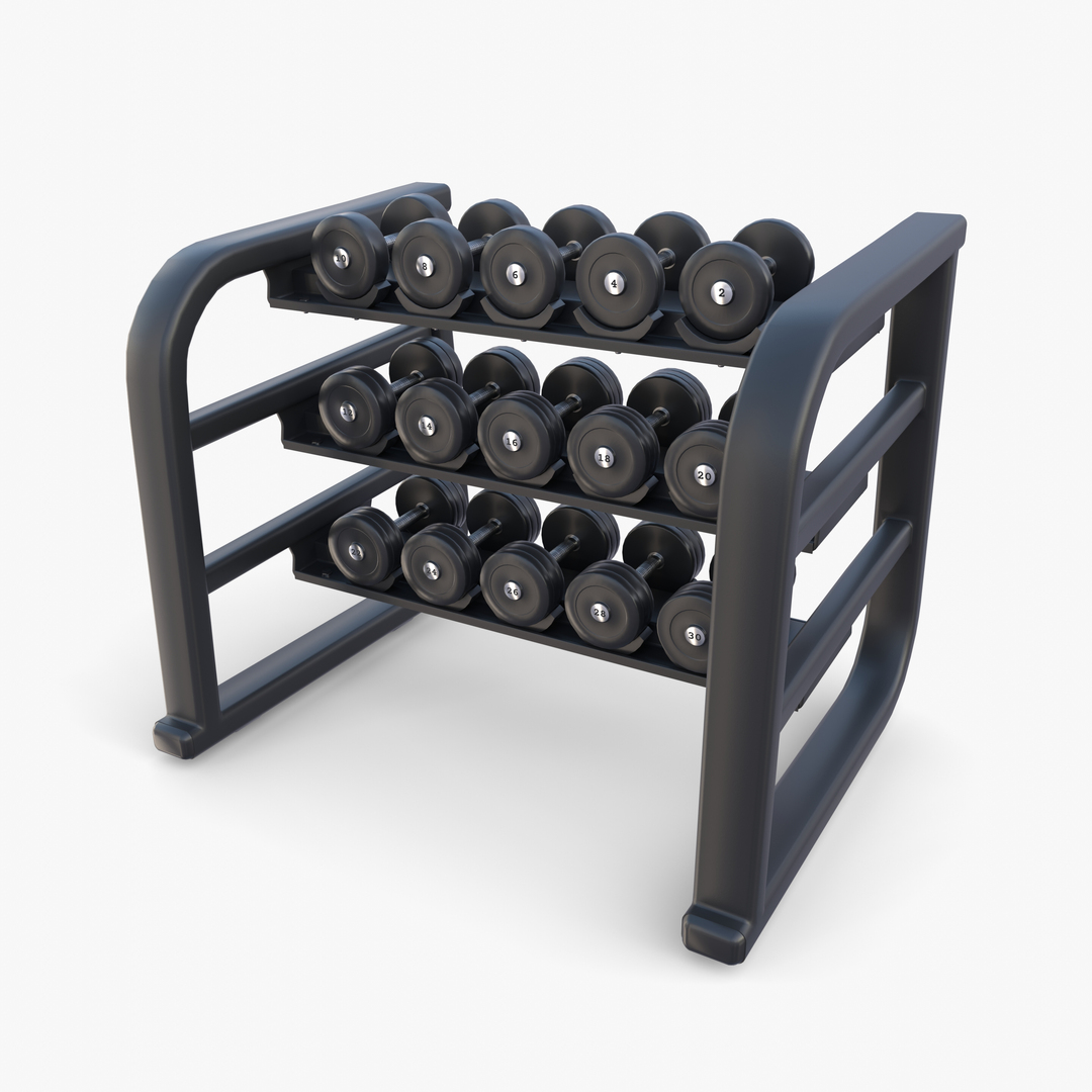 3D Dumbbell Rack V1 - TurboSquid 2028867