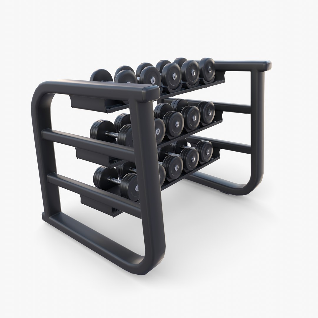 3D Dumbbell Rack V1 - TurboSquid 2028867