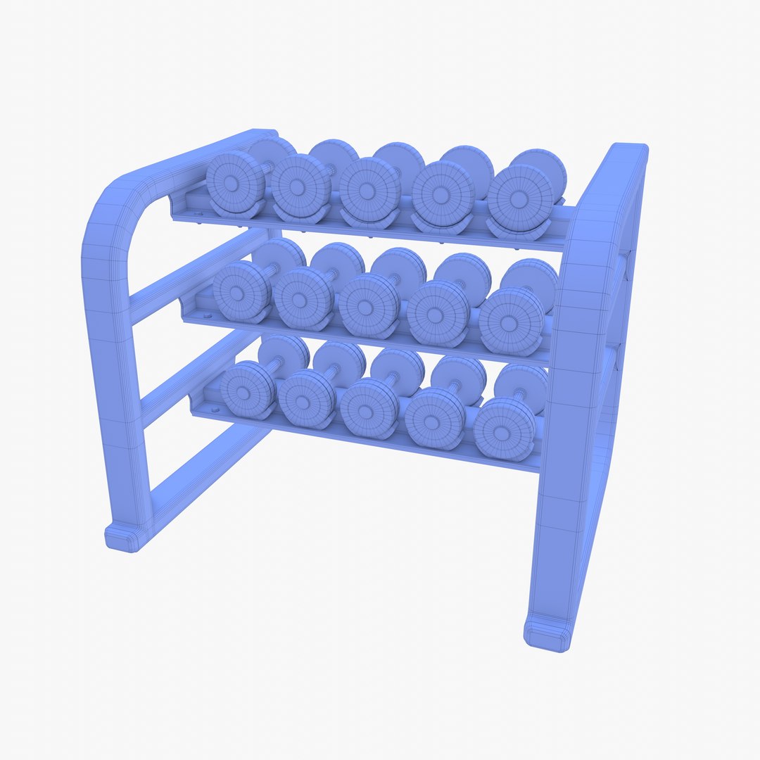 3D Dumbbell Rack V1 - TurboSquid 2028867