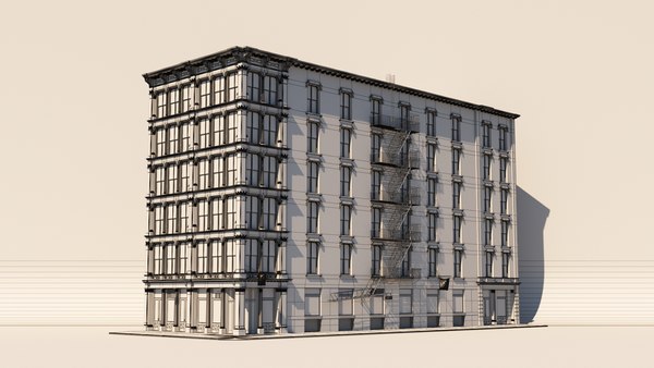Soho city block architecture 3D model - TurboSquid 1551555