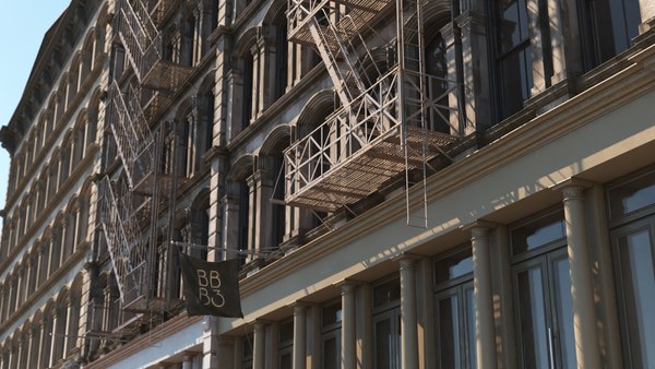 Soho city block architecture 3D model - TurboSquid 1551555