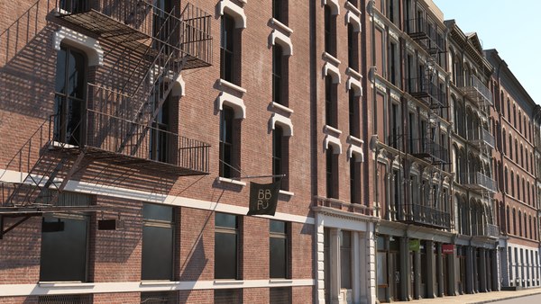 Soho city block architecture 3D model - TurboSquid 1551555