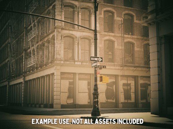 Soho city block architecture 3D model - TurboSquid 1551555