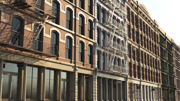 Soho city block architecture 3D model - TurboSquid 1551555