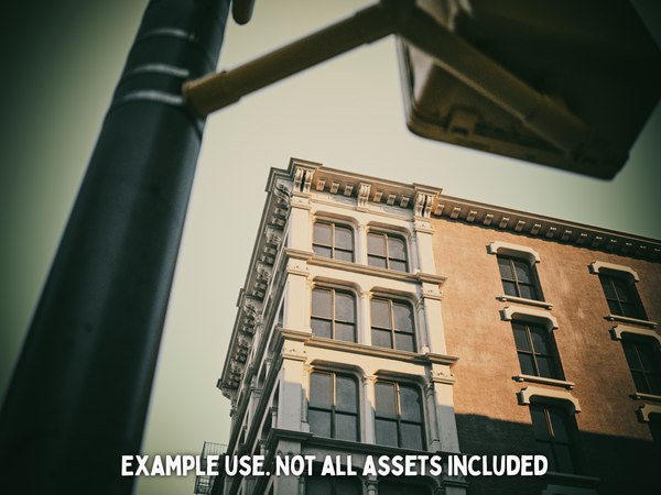 Soho city block architecture 3D model - TurboSquid 1551555