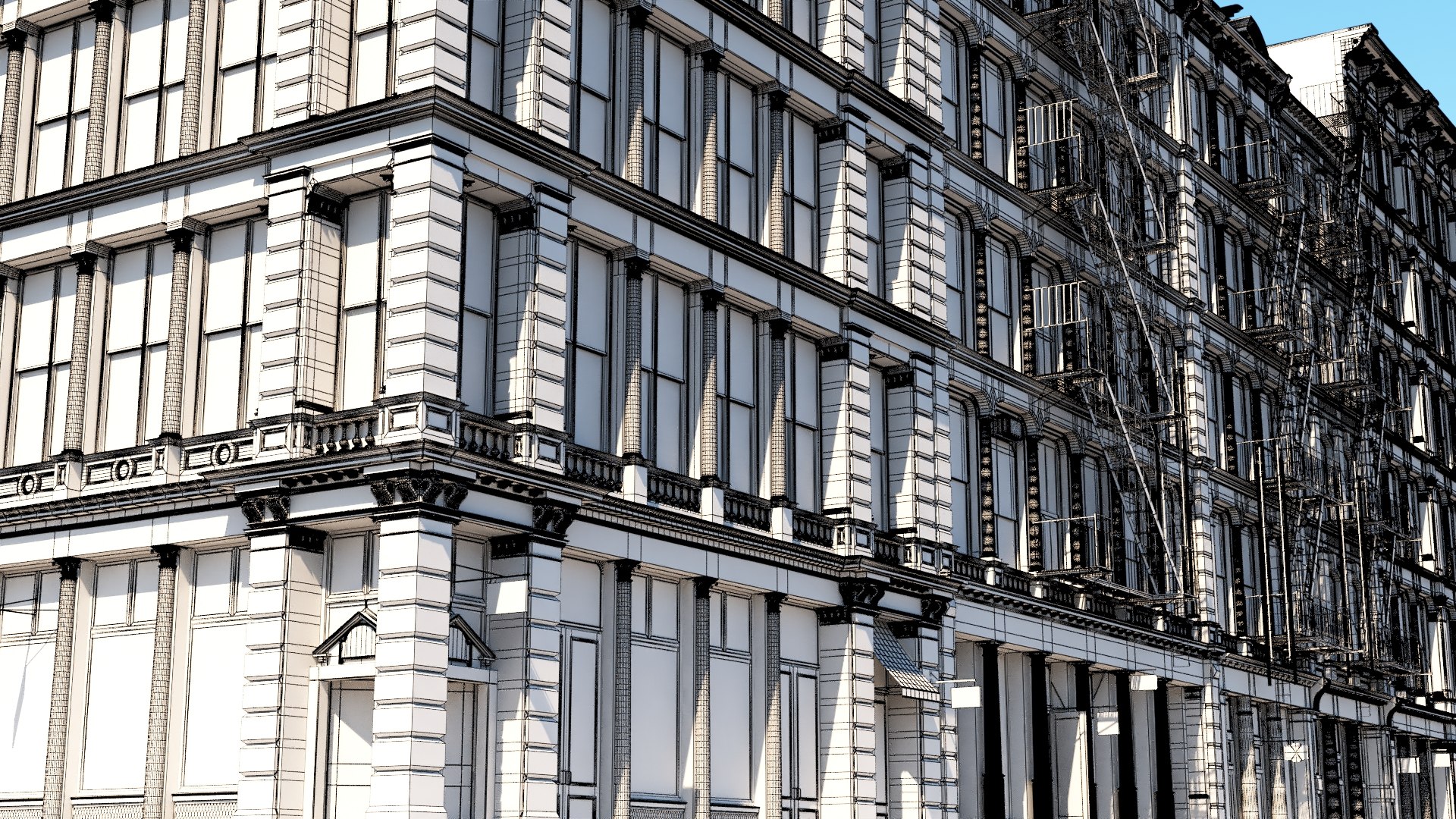 Soho city block architecture 3D model - TurboSquid 1551555