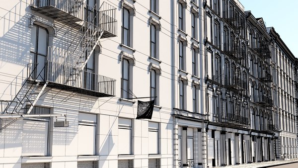 Soho city block architecture 3D model - TurboSquid 1551555