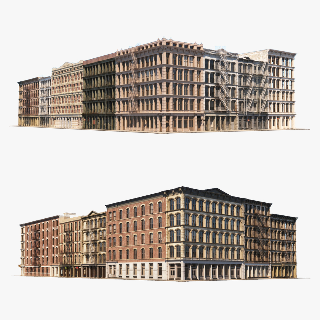 Soho city block architecture 3D model - TurboSquid 1551555