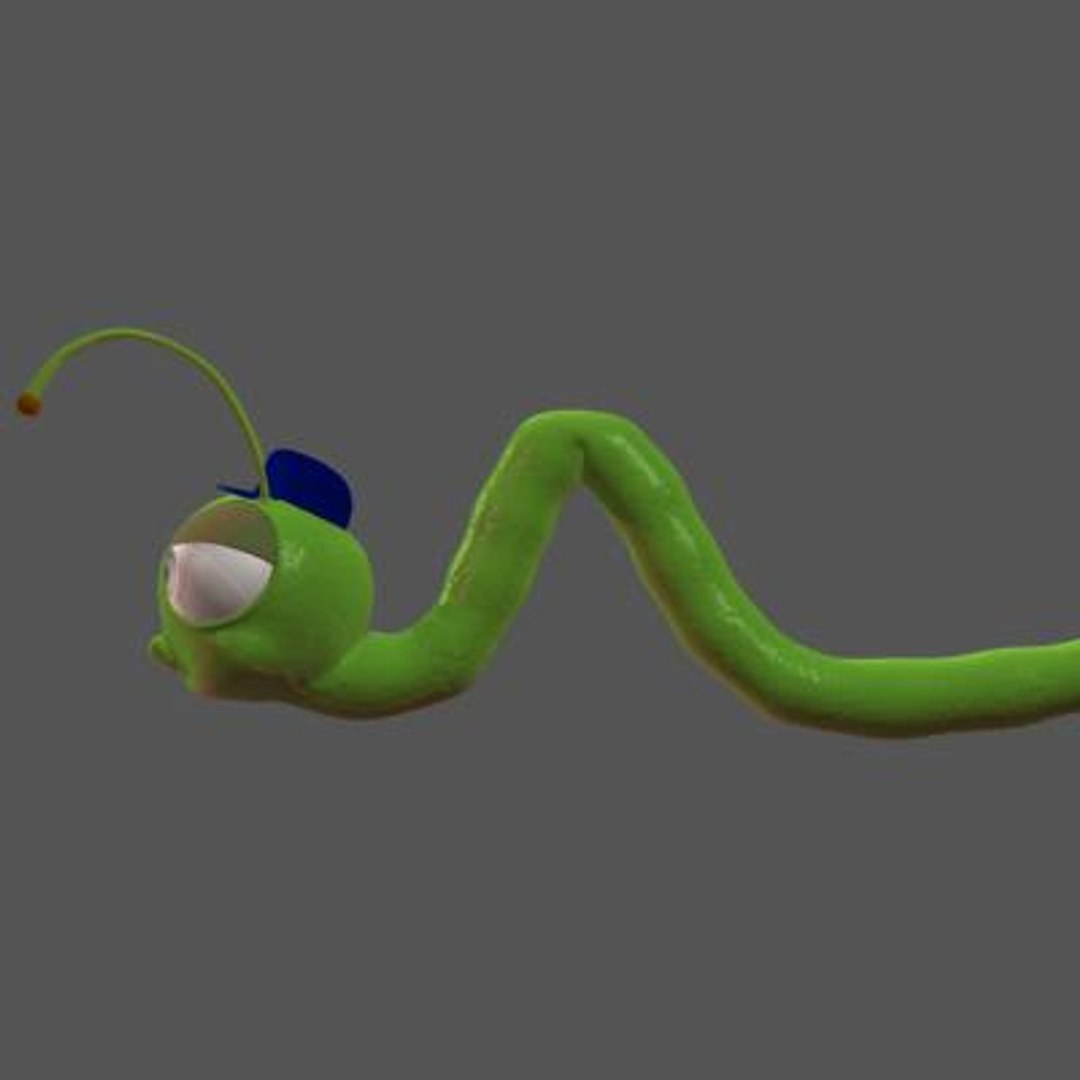 mesh worm 3d model