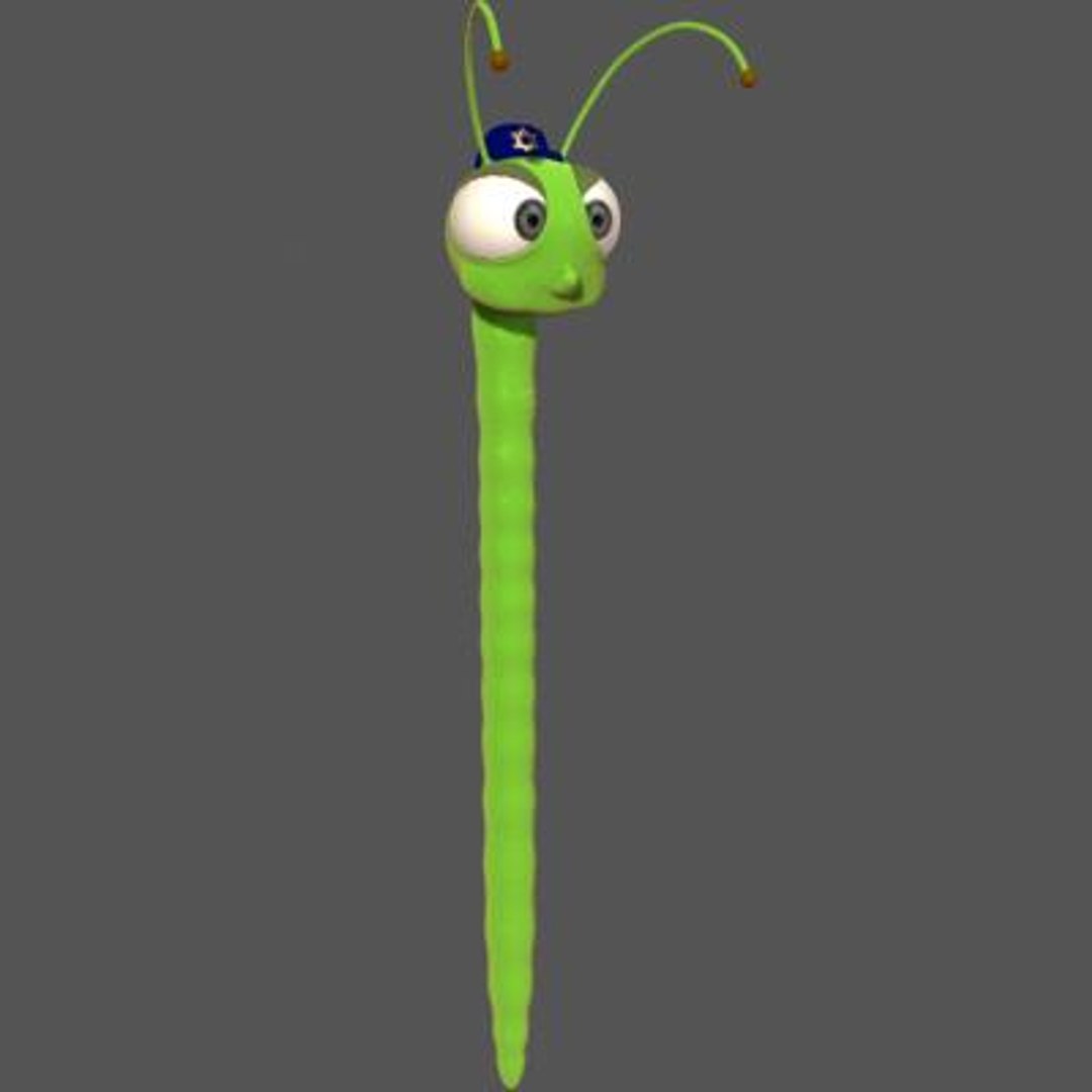 mesh worm 3d model