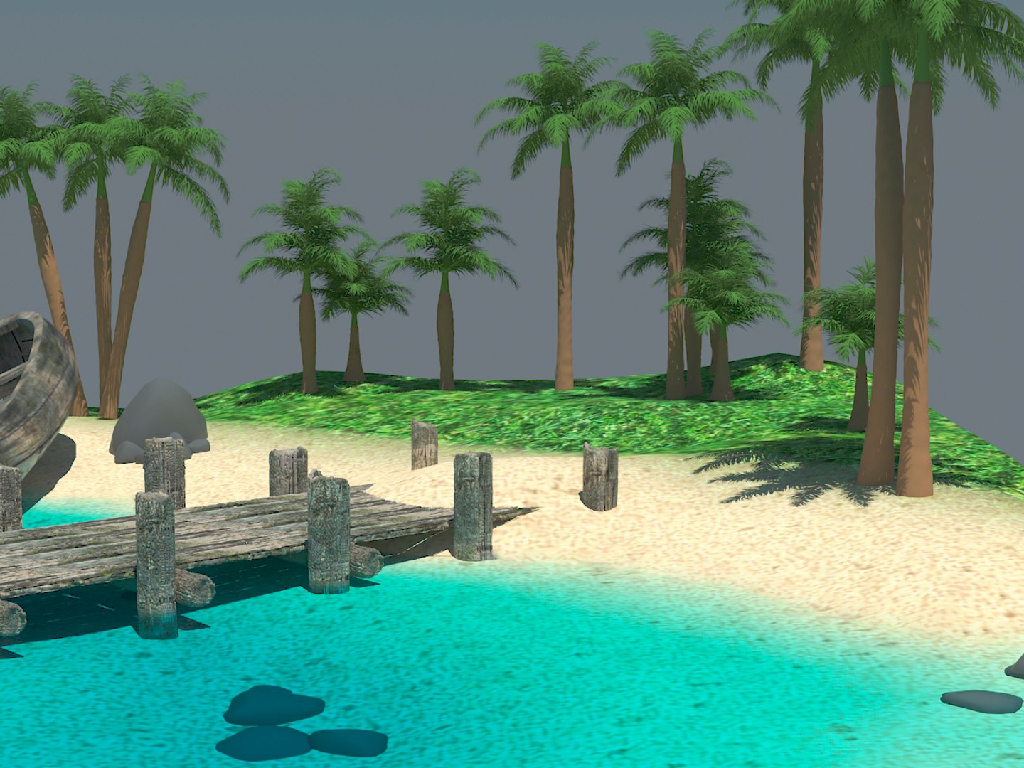Cube Beach 3D Model - TurboSquid 1303840