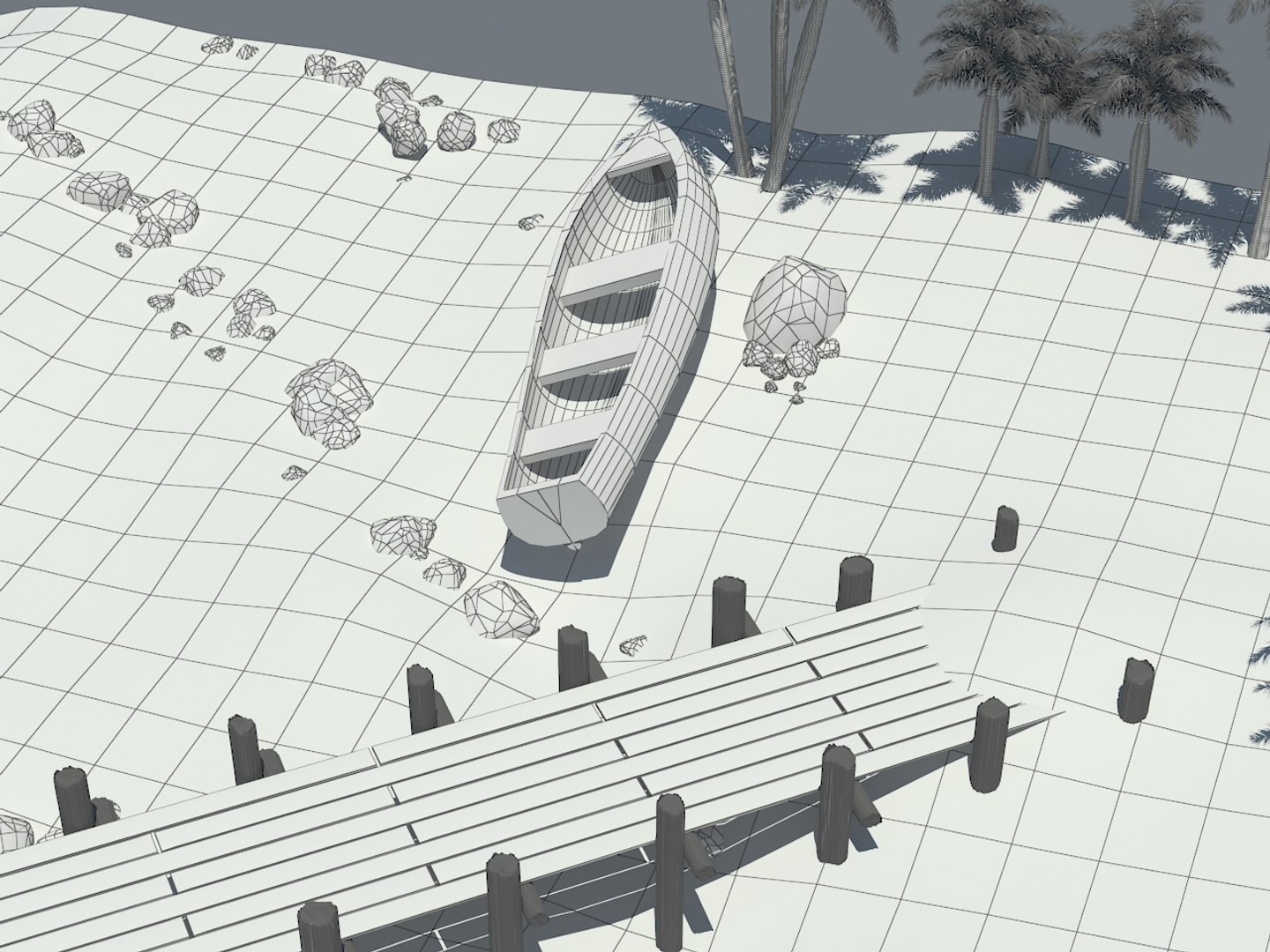 Cube Beach 3D Model - TurboSquid 1303840