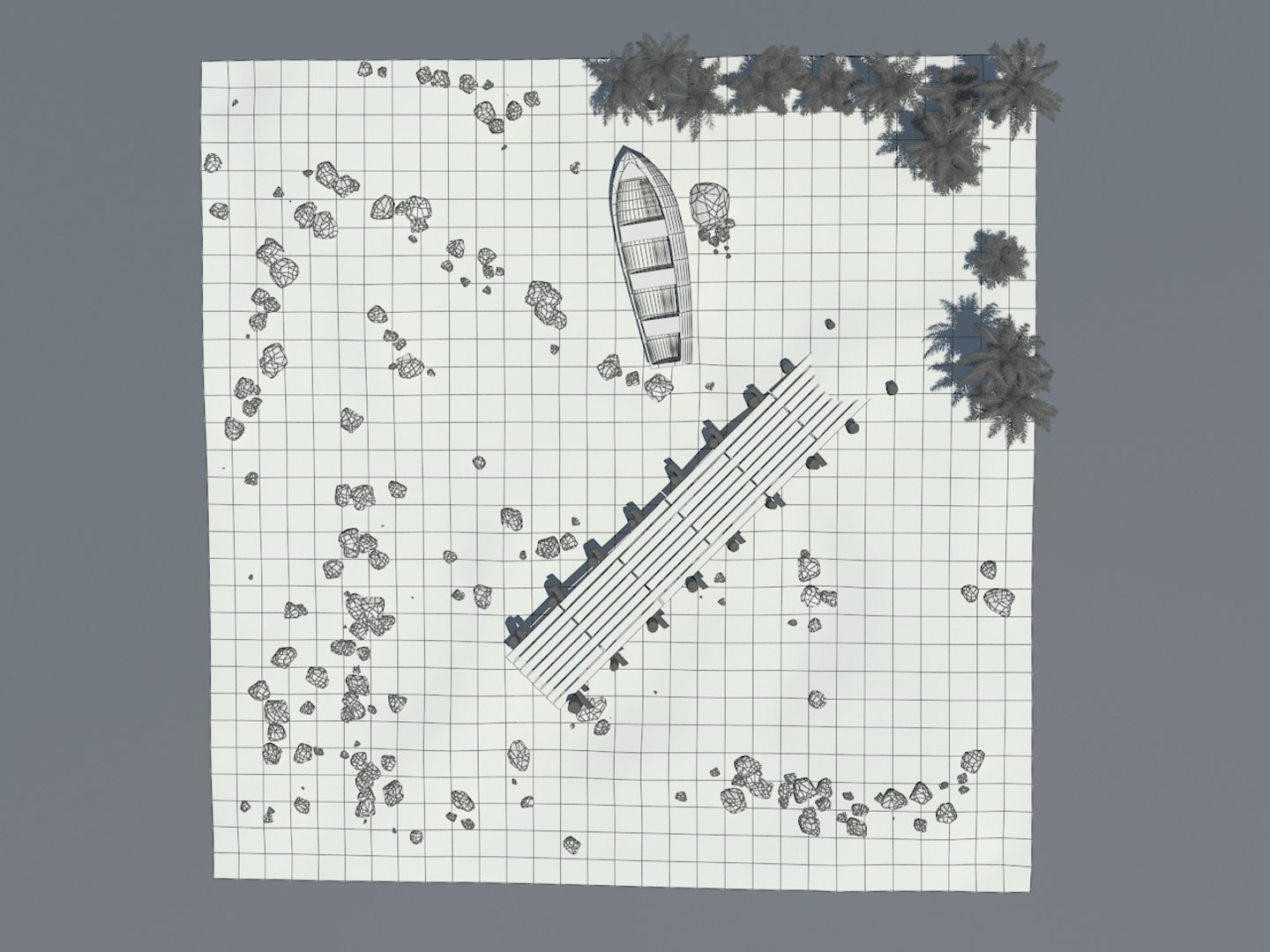 Cube Beach 3D Model - TurboSquid 1303840