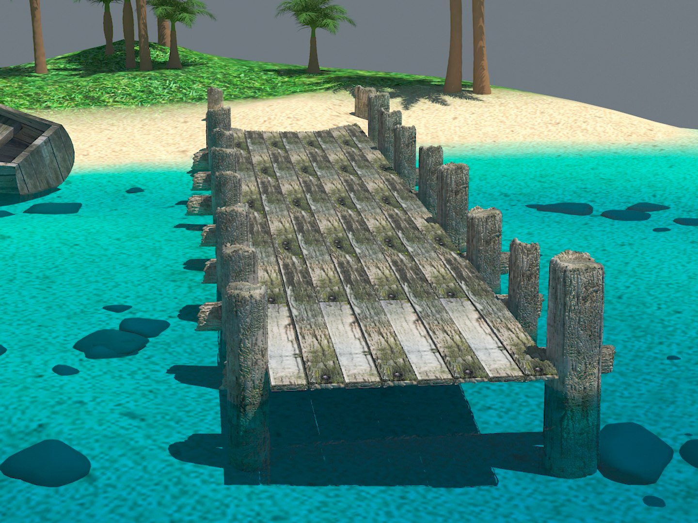Cube Beach 3D Model - TurboSquid 1303840