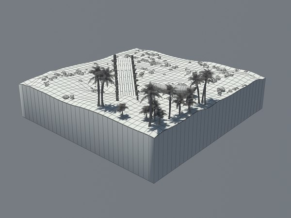 Cube beach 3D model - TurboSquid 1303840
