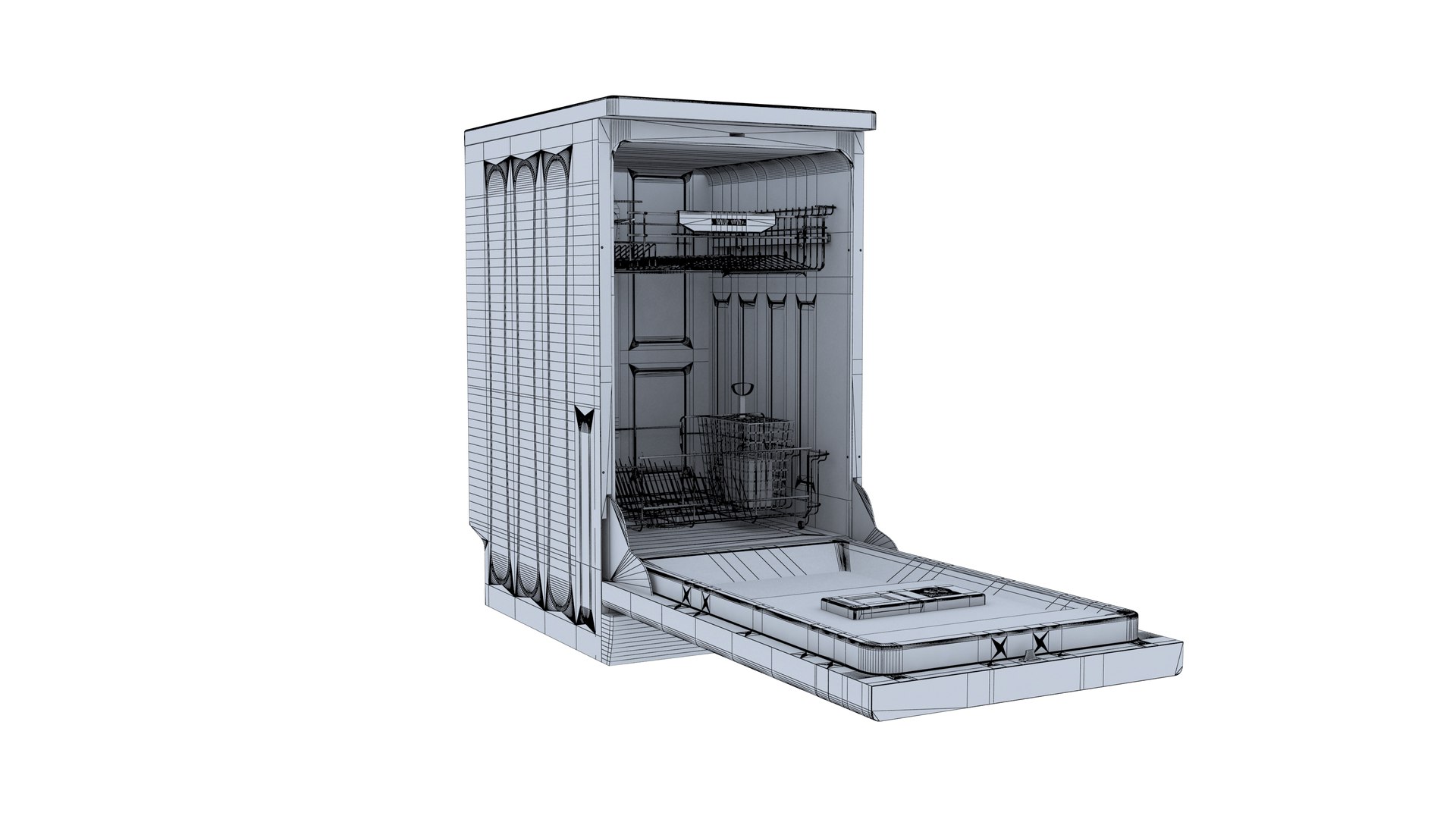3D Dishwasher Washer Dish Model - TurboSquid 1496446
