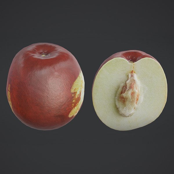 modelo 3d Fruta azufaifo Low Poly - TurboSquid 2367769