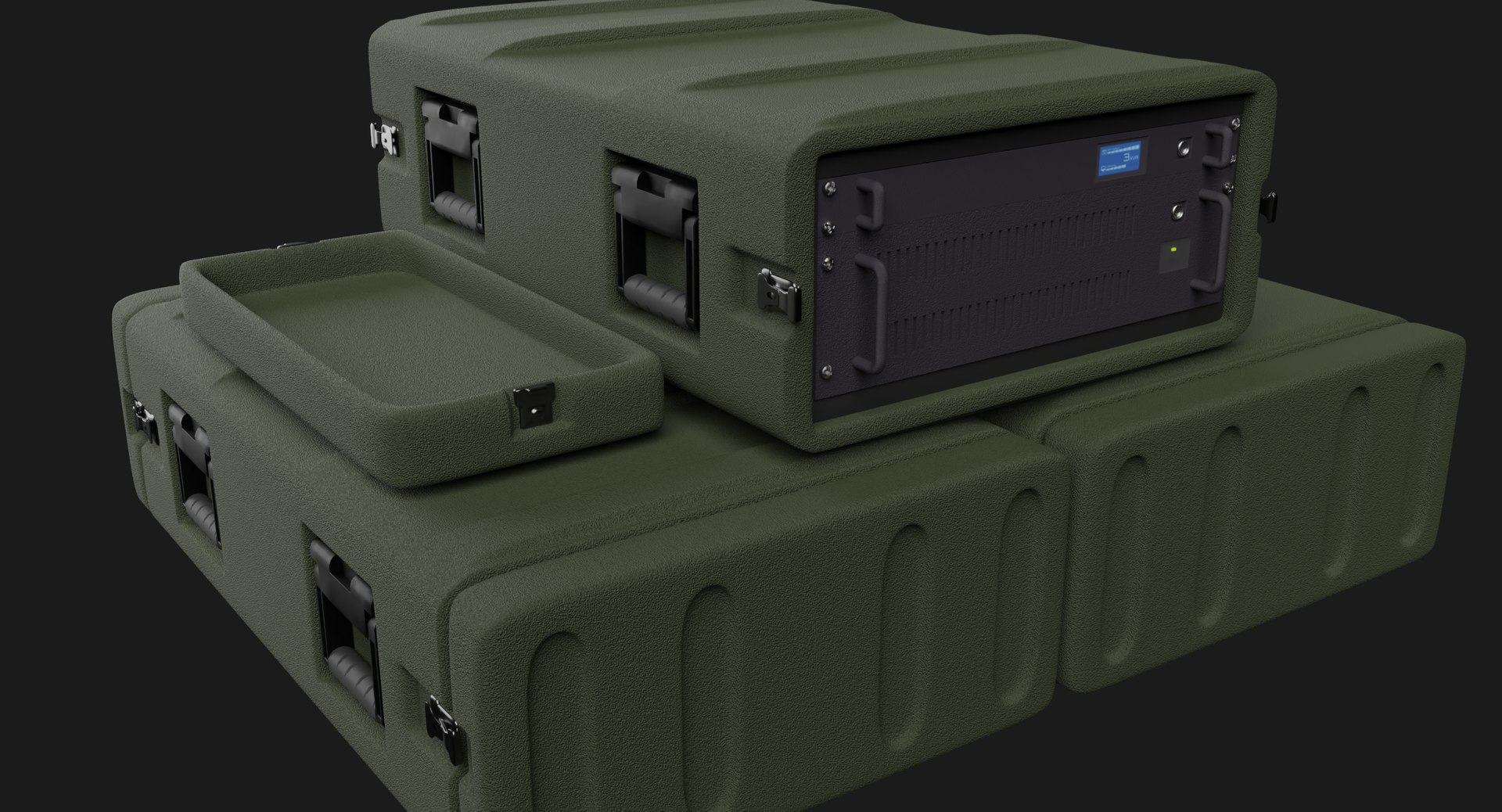 Field Rack Mount Case 3D - TurboSquid 1329032