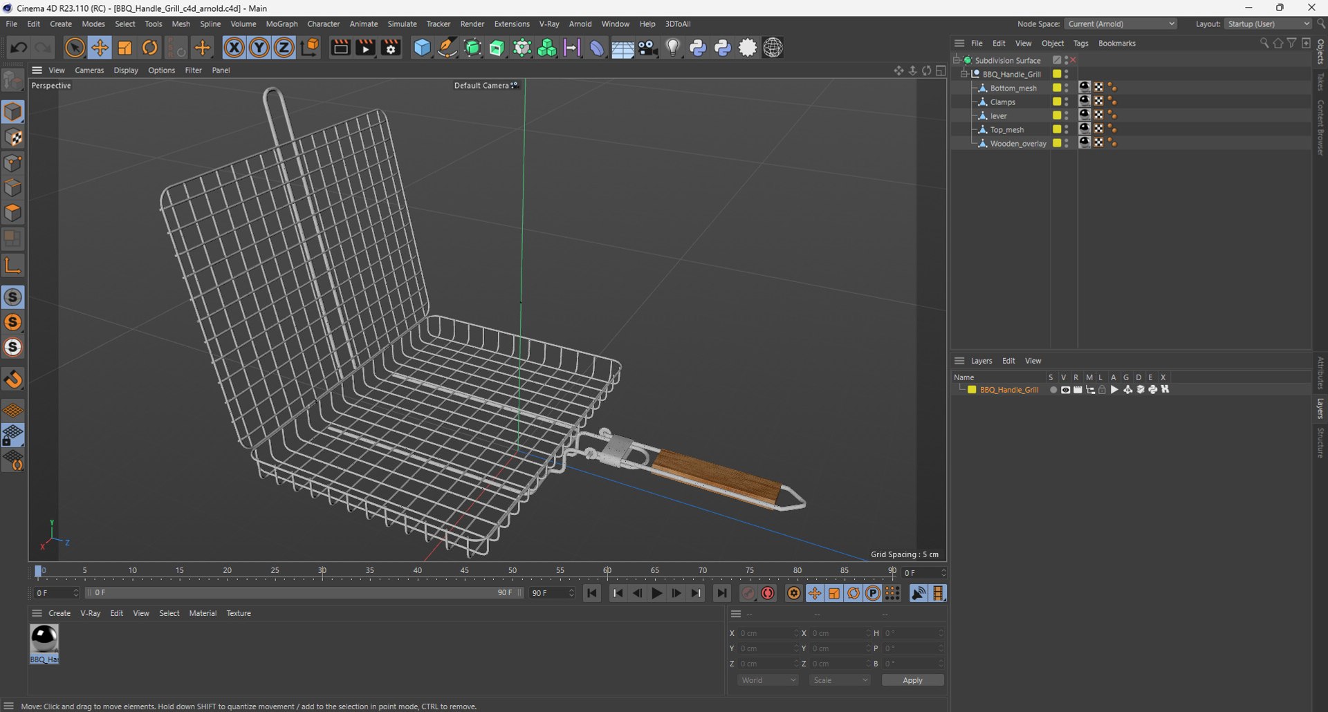 BBQ Handle Grill 3D Model - TurboSquid 2274972