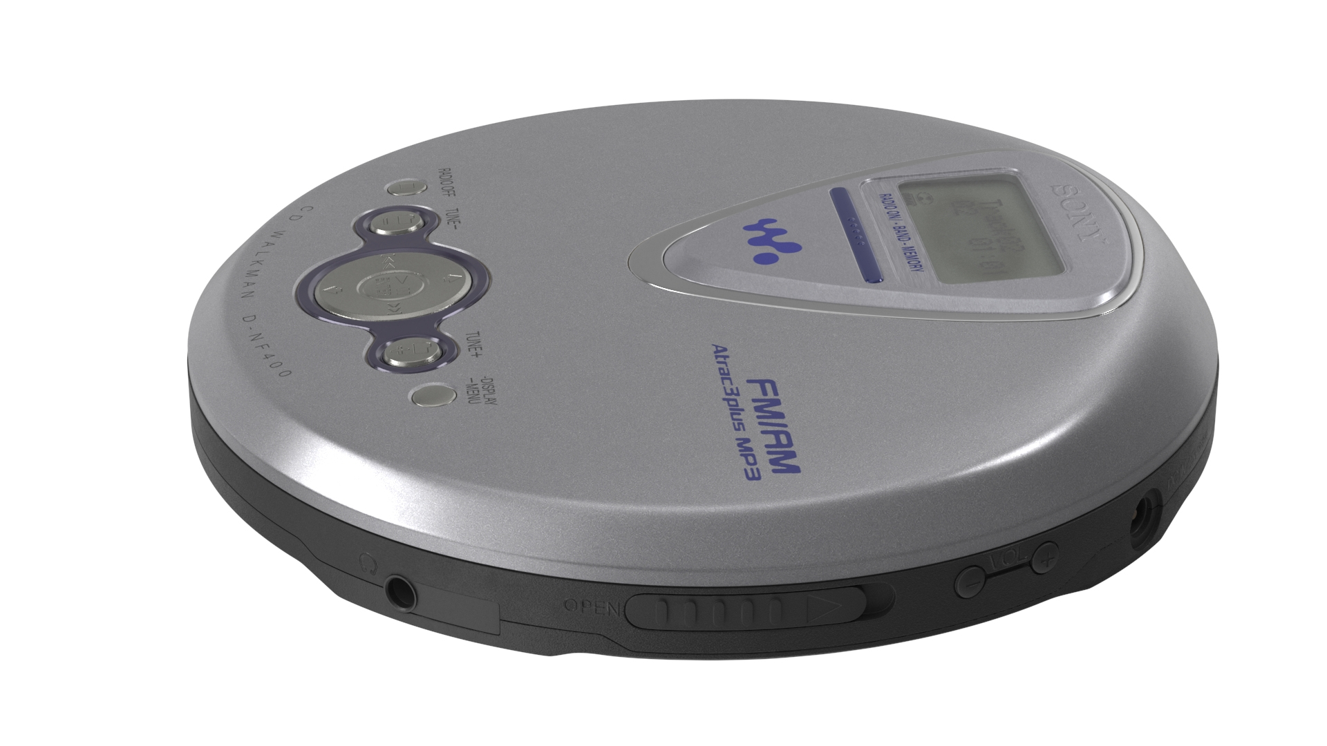 Sony Walkman Portable CD Player Model - TurboSquid 2325116