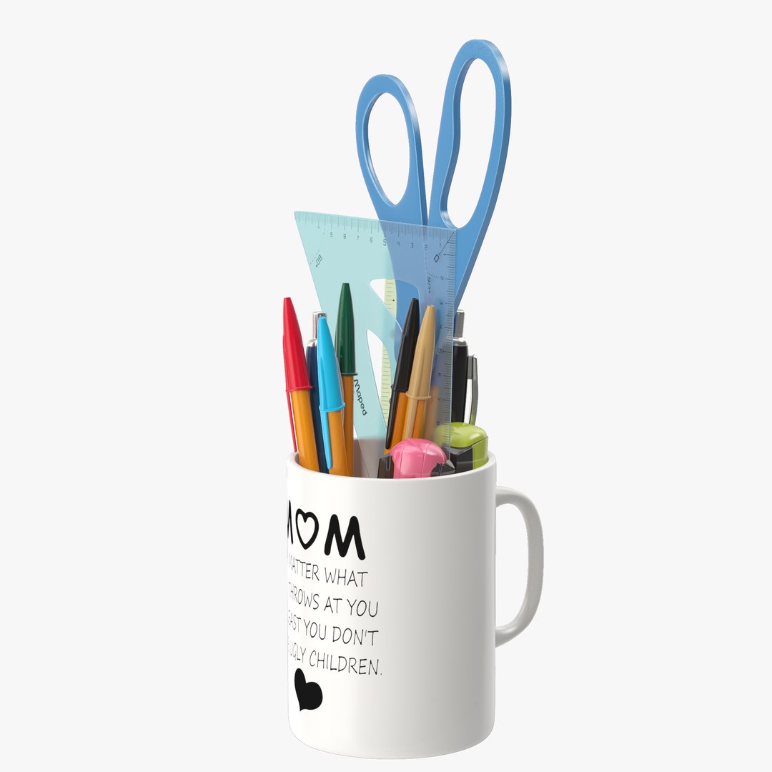 3D School Supplies Model - TurboSquid 1326961