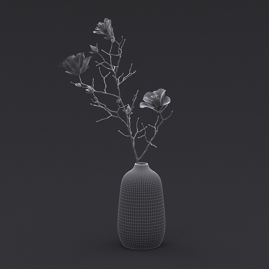 Dry Flowers In Vase I 3D Model - TurboSquid 2110641