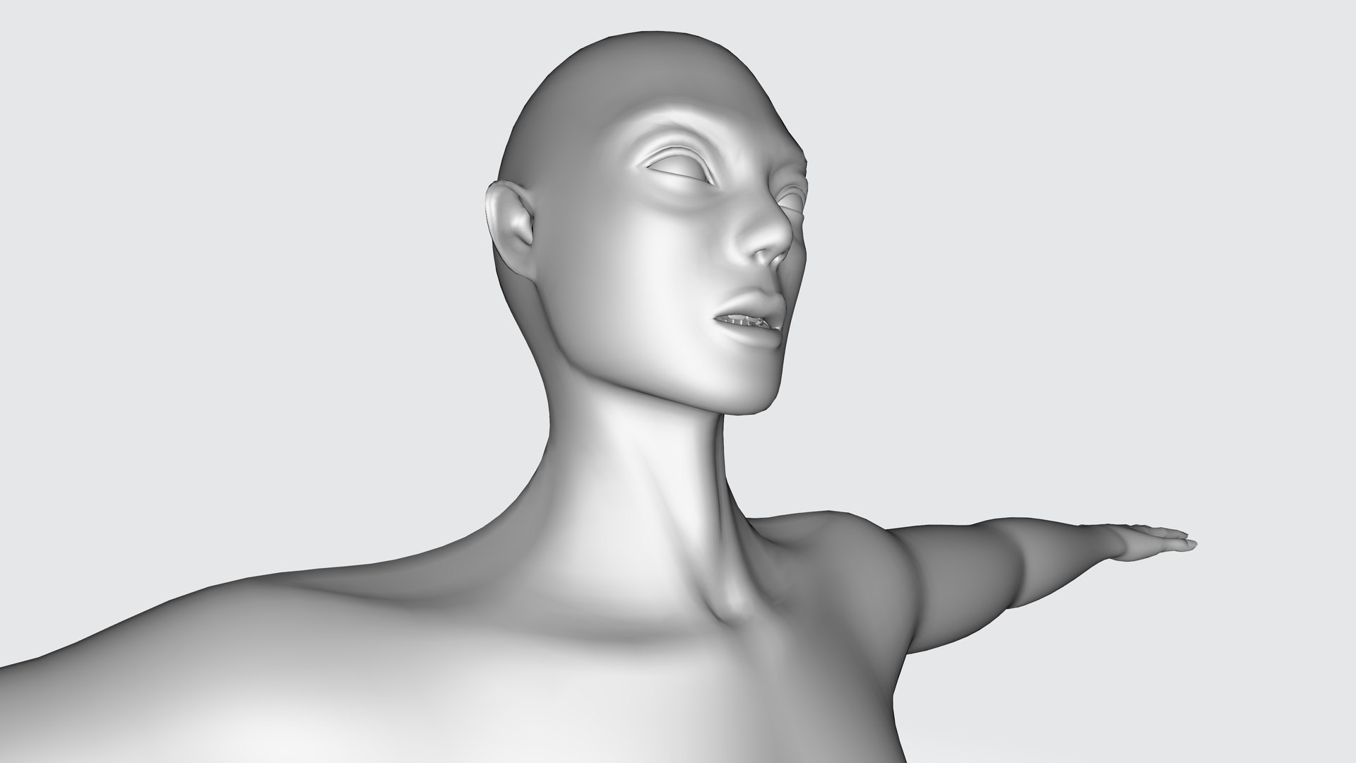 Human Base Model Unisex Model - TurboSquid 2230587