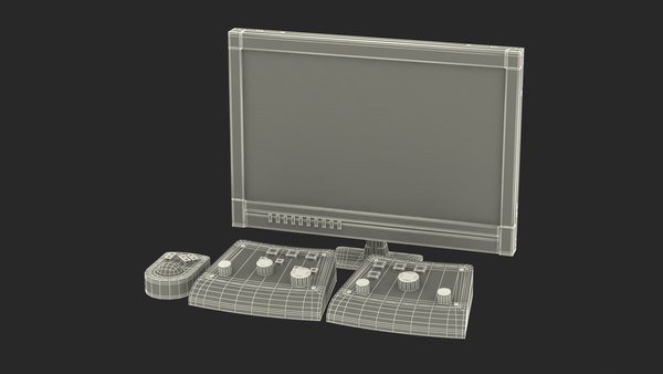 Electron Microscope Monitor With Control Panel 3D model - TurboSquid ...