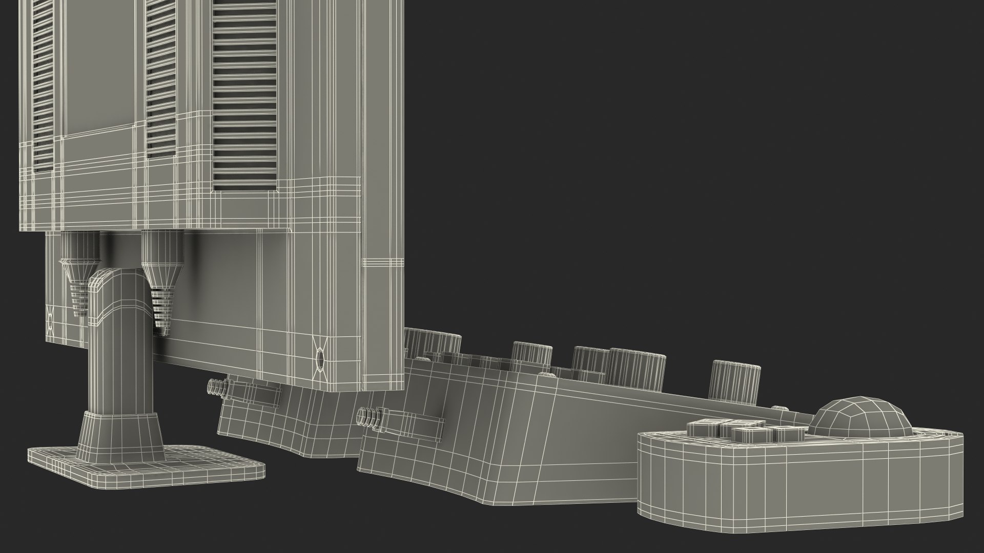 Electron Microscope Monitor With Control Panel 3D Model - TurboSquid ...