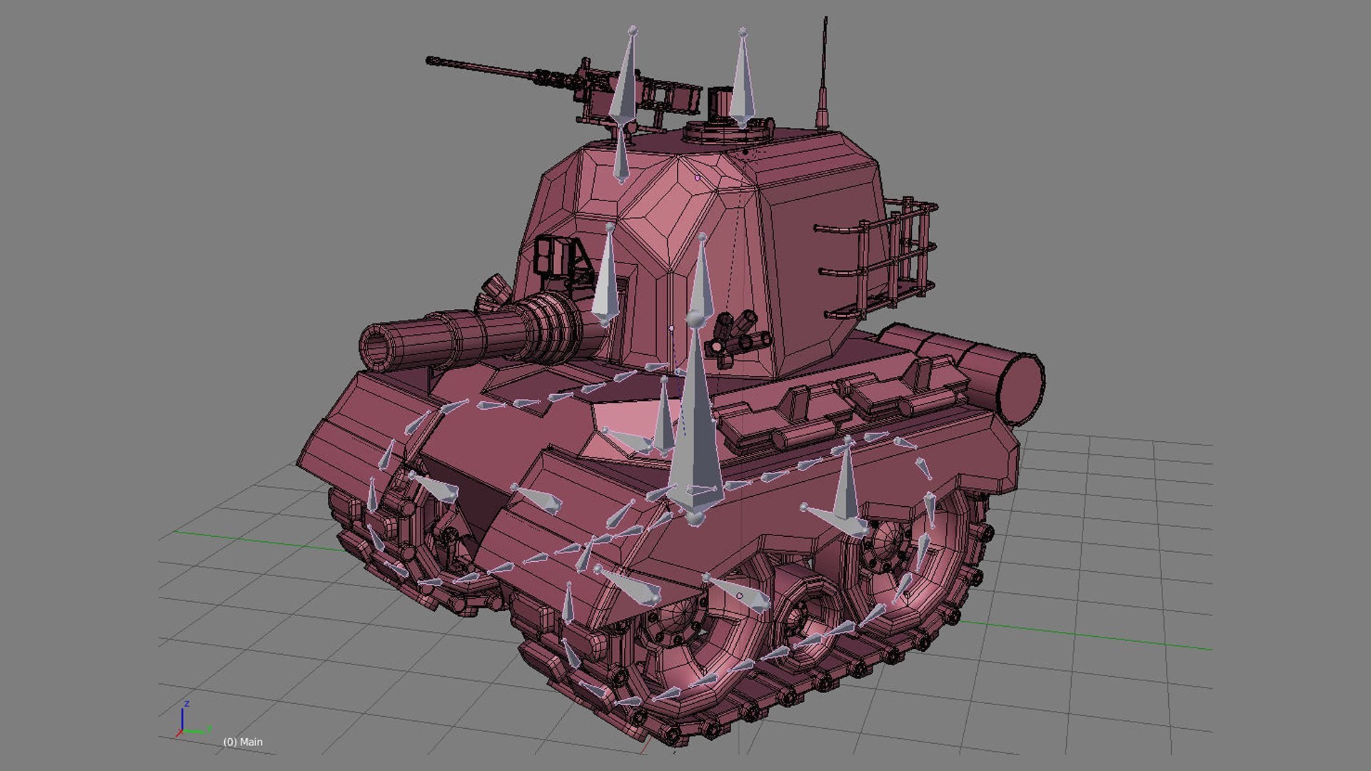 Cartoon Low Poly Animated Tank 3D Model - TurboSquid 2498172