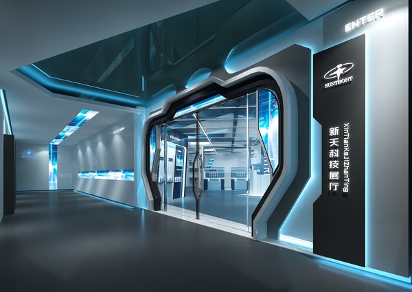 Modern Technology Exhibition Hall Model3D模型 - TurboSquid 2062532