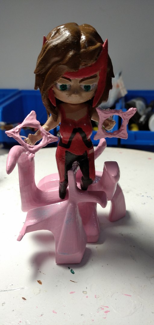 3D Redesign Scarlet Witch Posing - TurboSquid 1700850