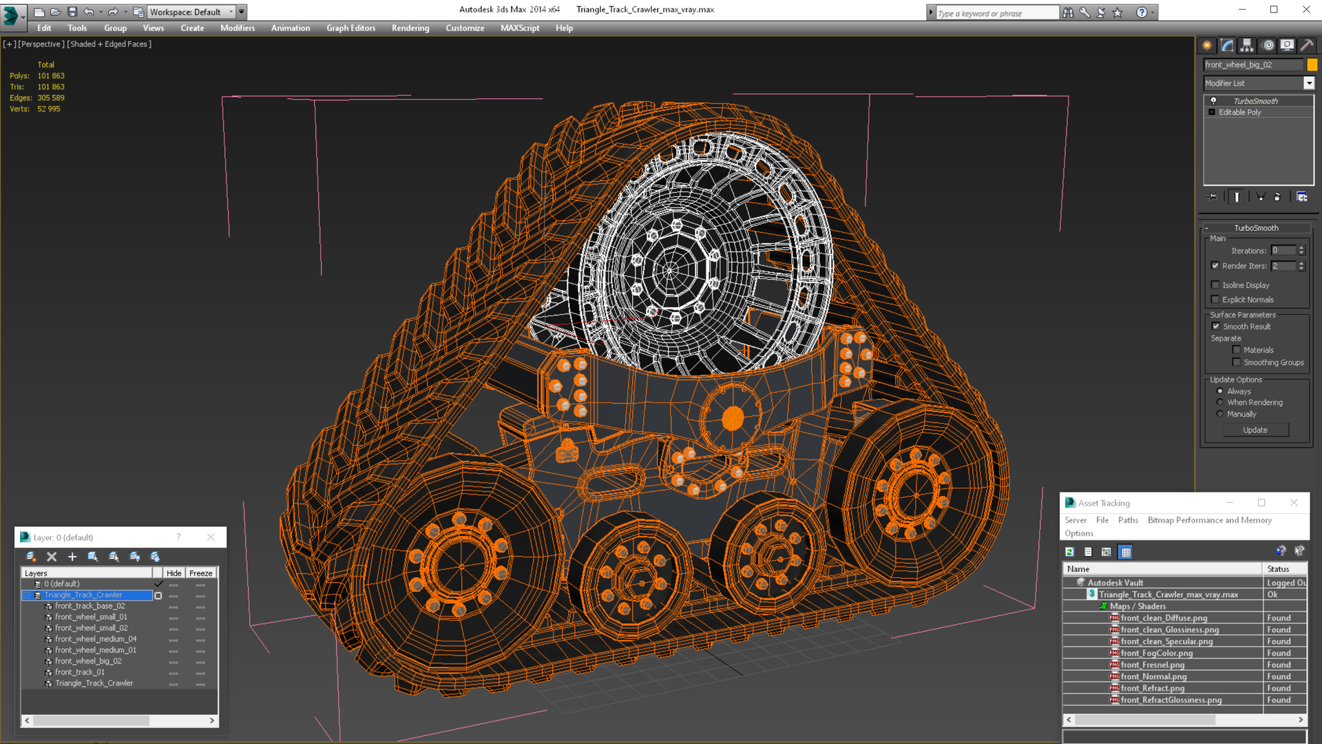 Triangle Track Crawler 3D-Modell - TurboSquid 1821797