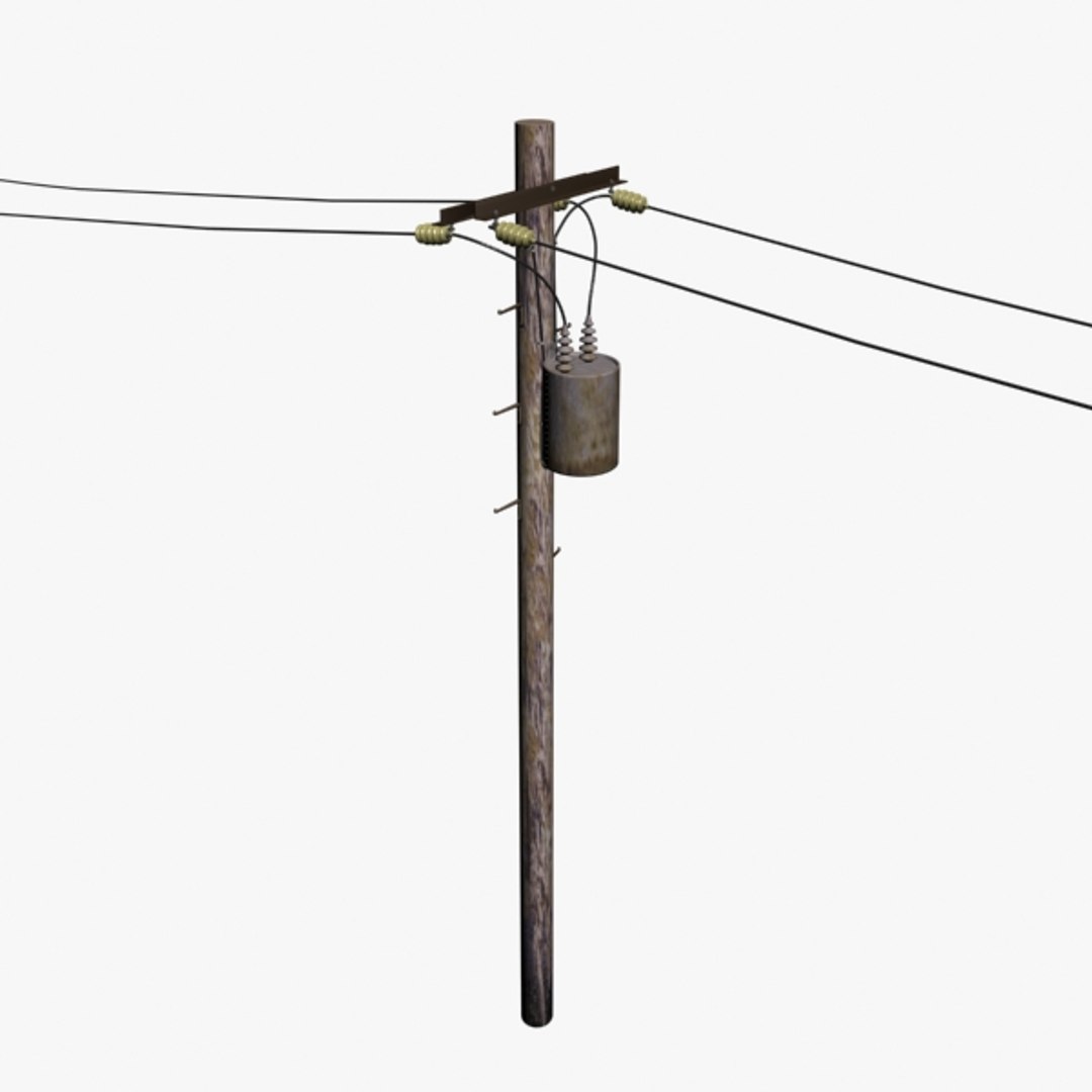 3d Electricity Pole Model