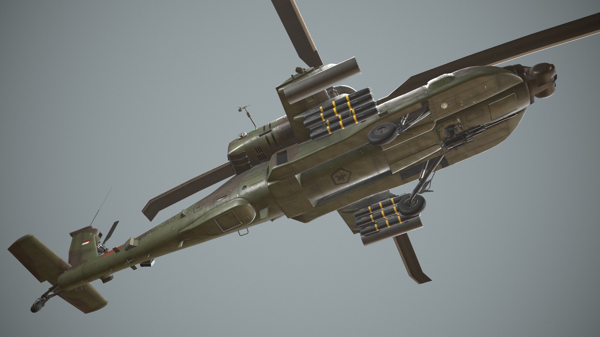 Apache AH-64E Guardian Indonesia Basic Animation 3D model - TurboSquid ...