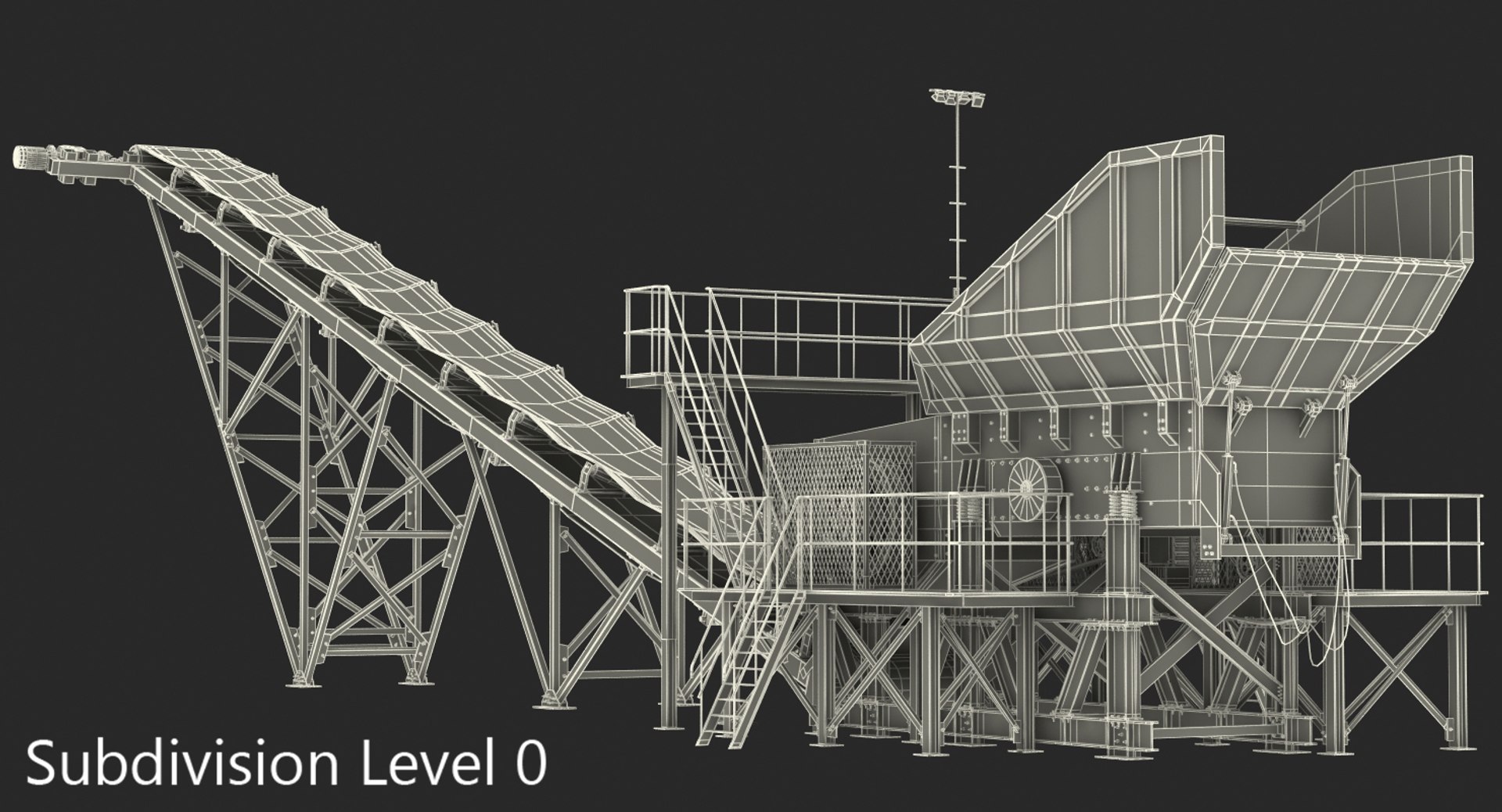3D stone crusher machine - TurboSquid 1284668