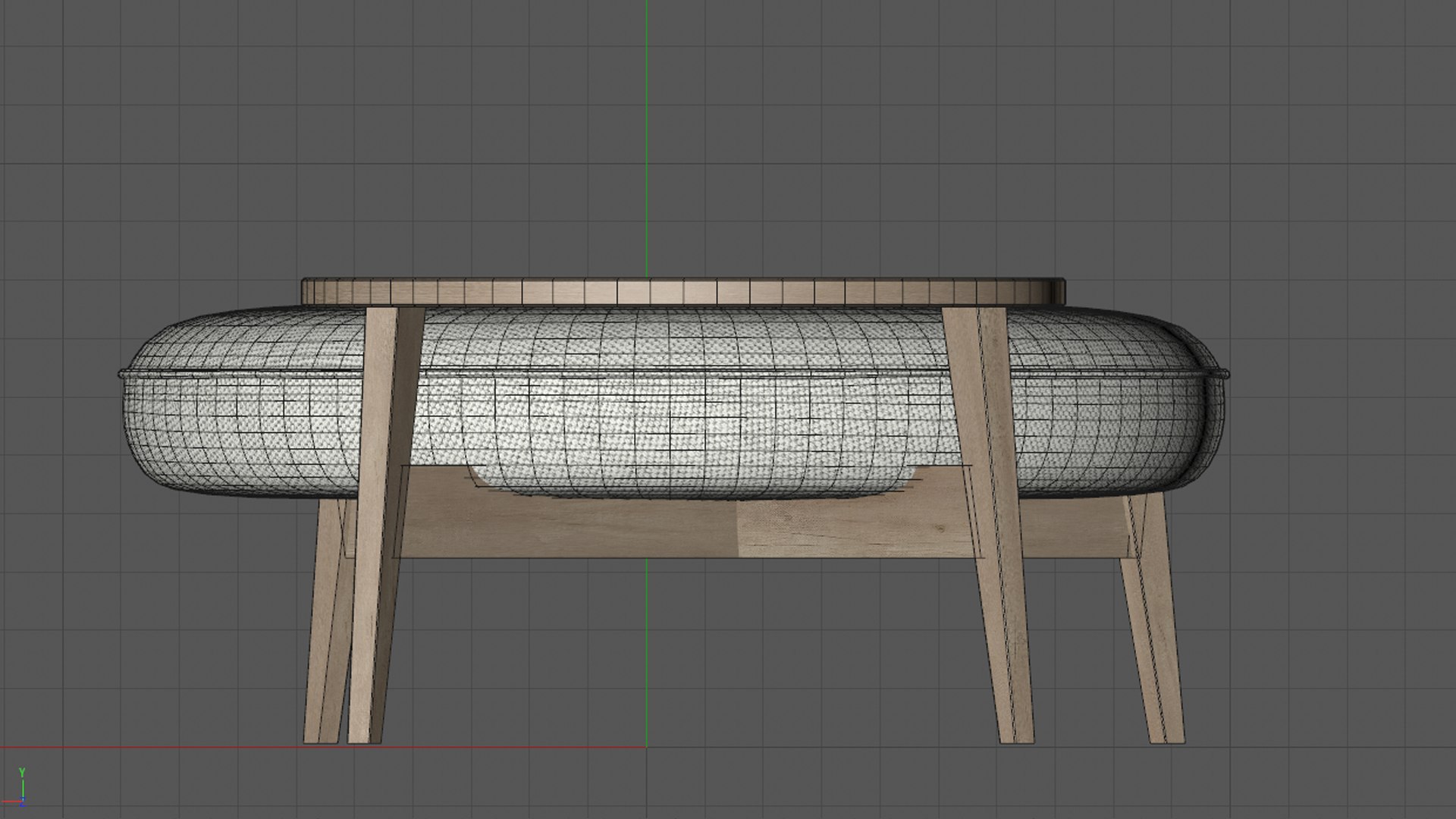 3D Round Coffee Table With Integrated Stool Model - TurboSquid 2267899