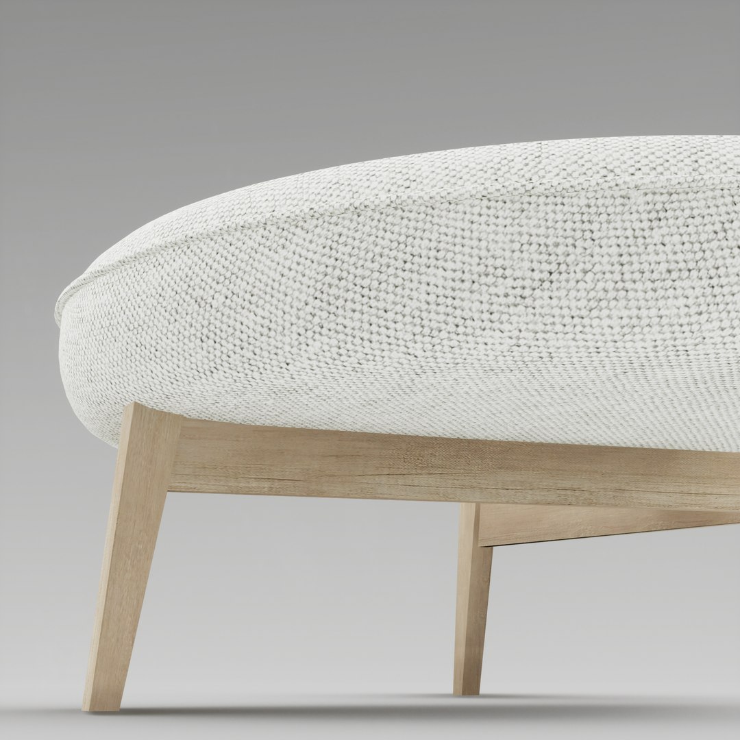 3D Round Coffee Table With Integrated Stool Model - TurboSquid 2267899