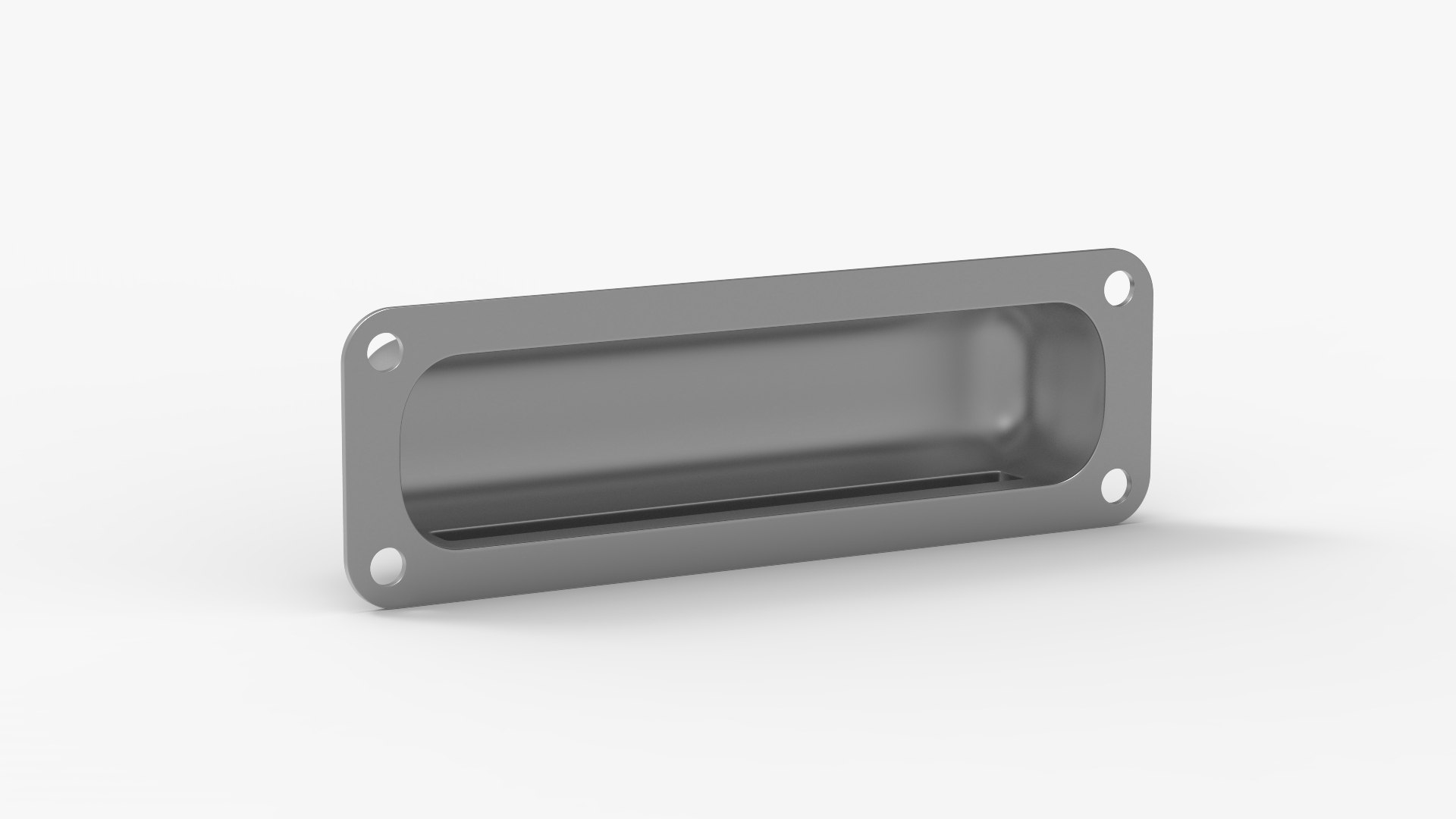 Recessed Metal Handle Model - TurboSquid 2229049