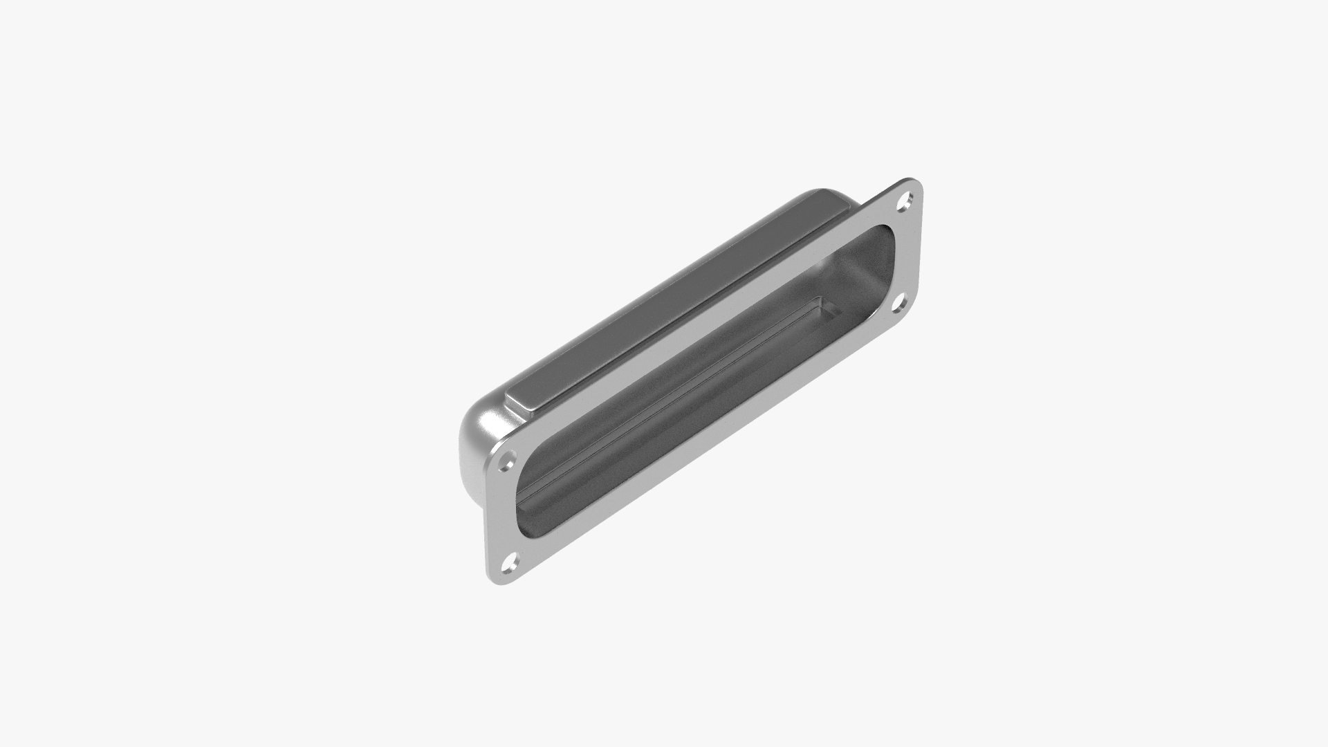 Recessed Metal Handle Model - TurboSquid 2229049