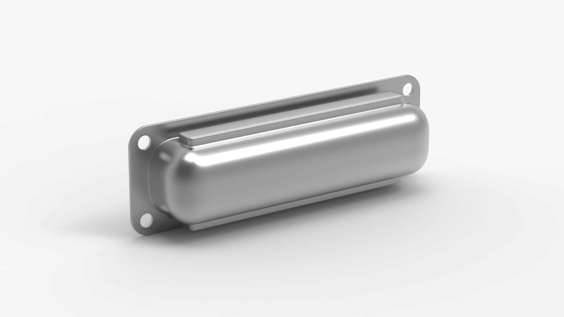 Recessed Metal Handle Model - TurboSquid 2229049