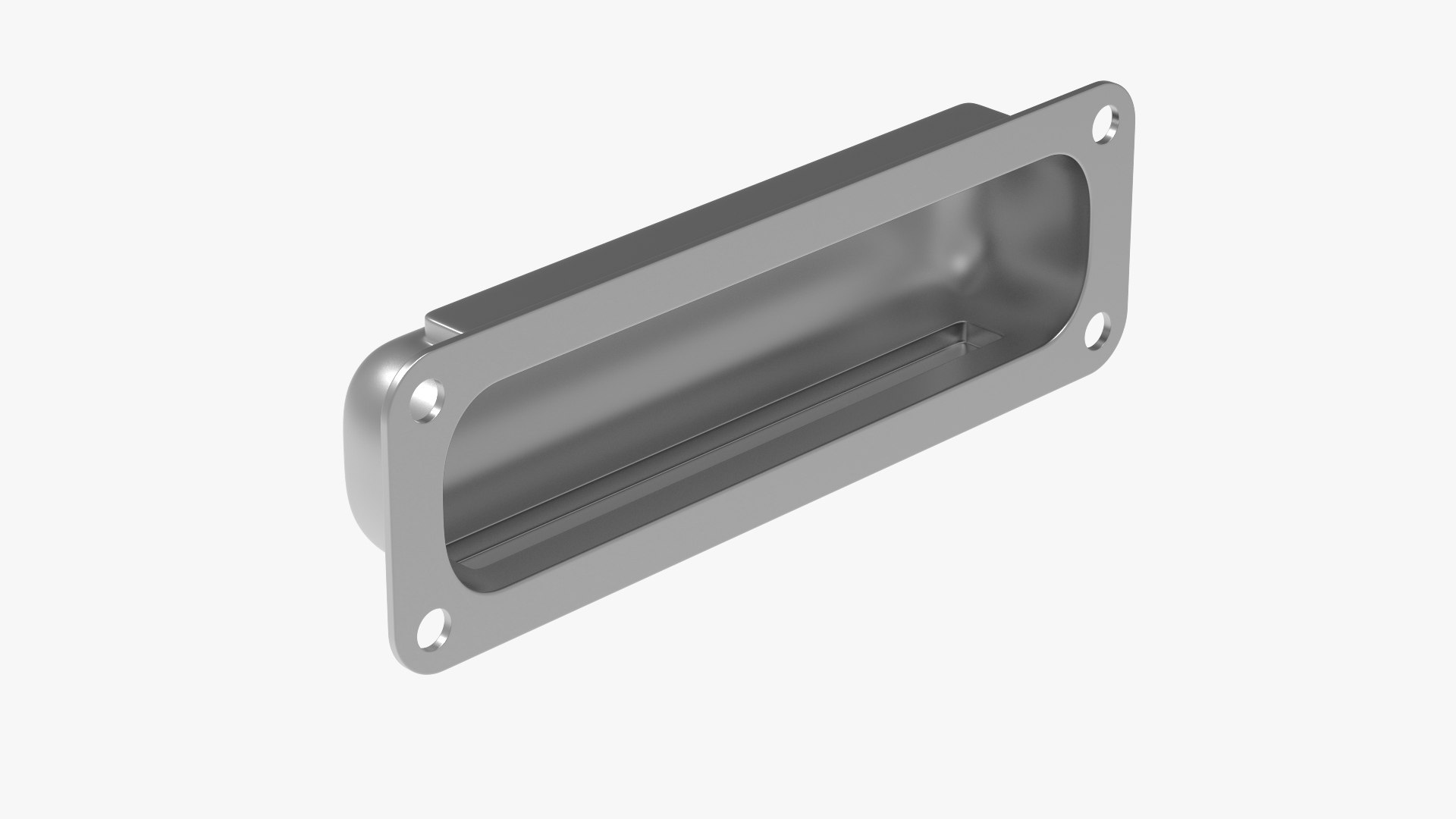 Recessed Metal Handle Model - TurboSquid 2229049