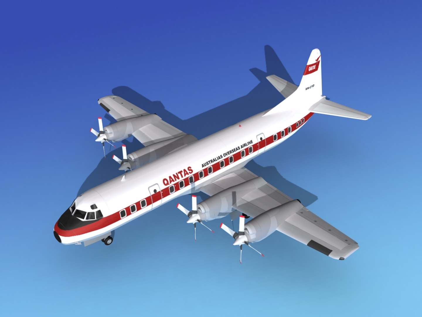 3d Propellers Electra Lockheed Model