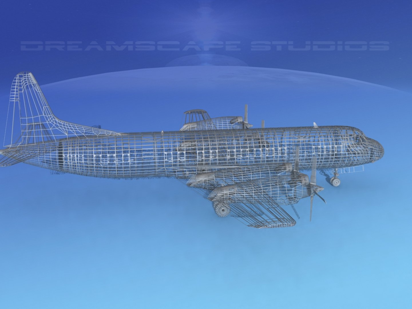 3d Propellers Electra Lockheed Model