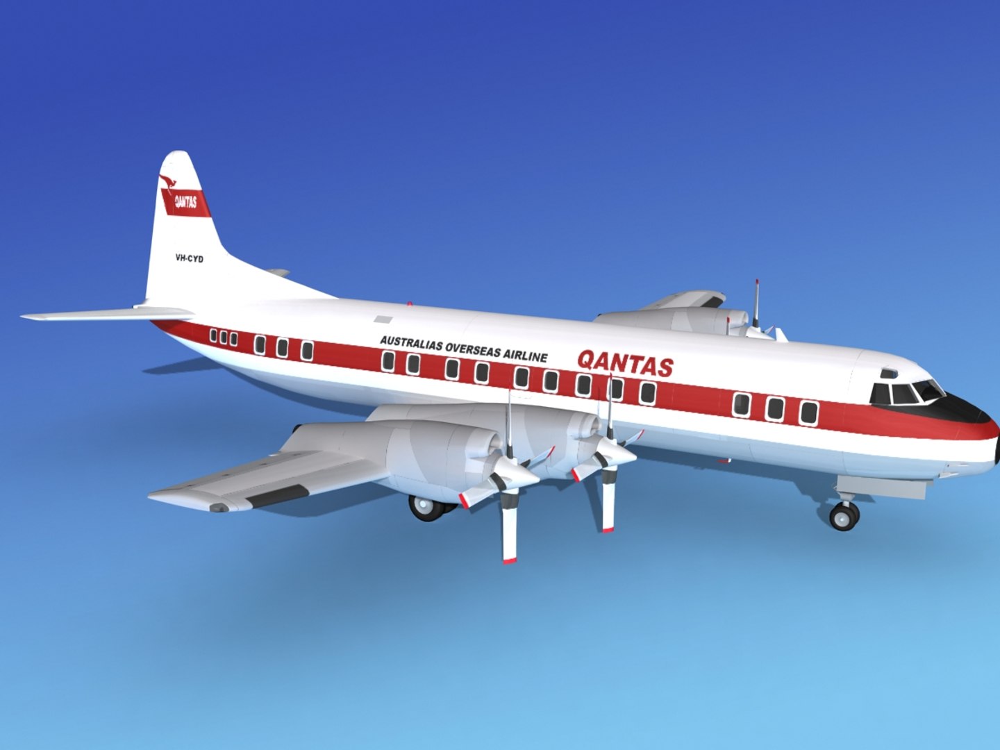 3d Propellers Electra Lockheed Model